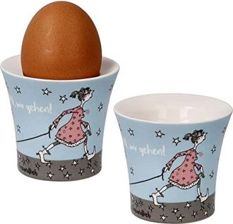 GOEBEL Eierbecher Set Barbara Freundlieb - Die sind doch alle verrückt