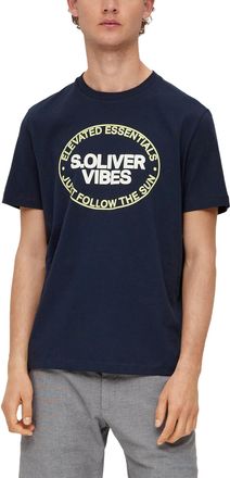s.Oliver S.Oliver Herren T-Shirt Kurzarm,Blau 59d1,M