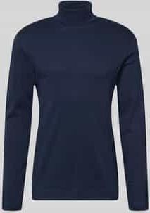 Christian Berg Regular Fit Longsleeve aus reiner Baumwolle mit Rollkragen
