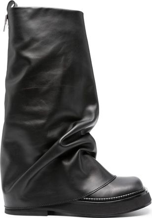 The Attico Robin Layered Leather Boots