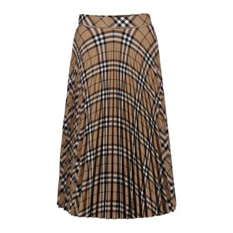 Burberry Vintage Check Wollrock - - Skirts - Damen - Beige - 2XS