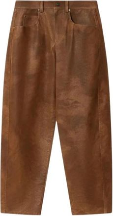 Isabel Marant Lederhose - - Trousers - Damen - Braun - S