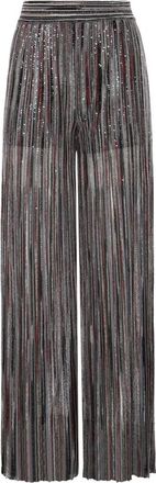 Missoni Femme, Pantalons, Multicolore, Taille: 38 FR Pantalon large ray&eacute;