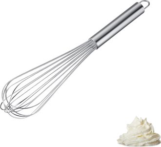 Westmark Rührbesen Pro - Stabiler Schneebesen Edelstahl für Eier, Teig & Saucen - Praktischer Quirl zum Aufschlagen, Rühren & Vermengen - Silber, 38 cm