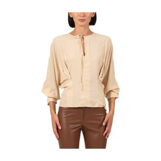 Semicouture Damen, Blusen & Hemden, Beige, LGr&ouml;&szlig;e