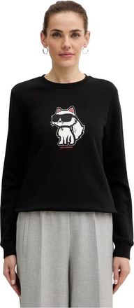 Karl Lagerfeld Damen, Sweatshirts & Hoodies, Schwarzk, SGr&ouml;&szlig;e
