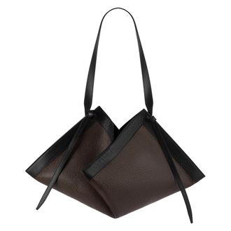 Yuzefi Wonton Tote Bag aus genarbtem Leder - - Bags - Damen - Braun - ONE SIZE