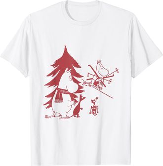 Moomin Red Moomintroll Winterspiele Moominmamma Skifahren T-Shirt