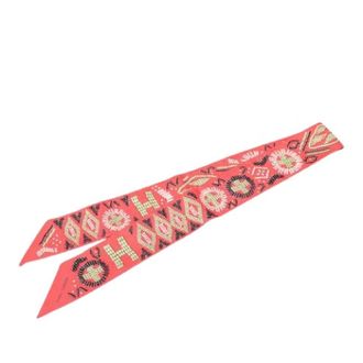 Herm&egrave;s Pre-owned Twilly Kelly En Perles - Femme - Pre-owned - Rose - Taille: ONE Size