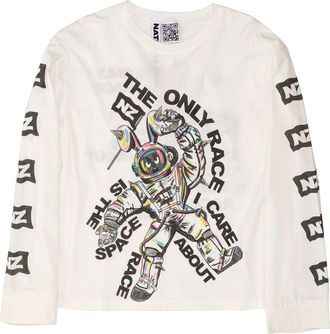 Natasha Zinko T-Shirt mit Slogan-Print - Weiß