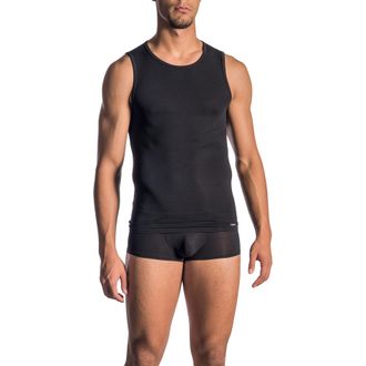 Olaf Benz Herren Tanktop schwarz Mikrofaser/Funktion unifarben