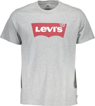 Levi's Grigio Baumwoll-T-Shirt - - Tops - Herren - Grau - 2XL