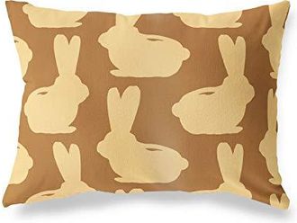 Bonamaison Le Jardin du Lin Kissen Zierkissenbezug Brauntöne Kissenbezug, Weich Bequem, Für Zuhause Autos Büro Sofa Wohnzimmer Couch Schlafzimmer Dekor, 35x50 Cm