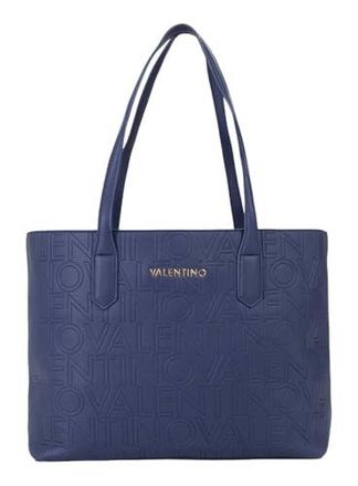 Valentino sac shopper sac &agrave; &eacute;paule Pansy Shopping Bag Blu bleu marine