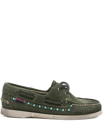 Sebago mocassins en daim - Vert