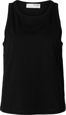 Selected Slfessential Sl Boxy Tank Top Noos