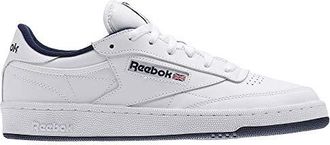 Reebok Club C 85-Shoes, Chaussures de Fitness Mixte, Blanc Intense White Navy 0, 34 EU