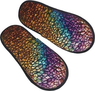 Generic Peau De Serpent Classique Homme Femme Pantoufles Peluche Chaussons Respirantes Slippers Pour Hiver Maison Automne L