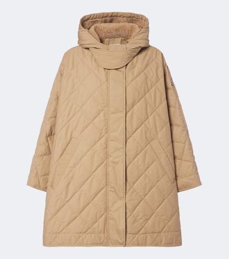 Moncler Wattiertes Cape aus einem Baumwollgemisch