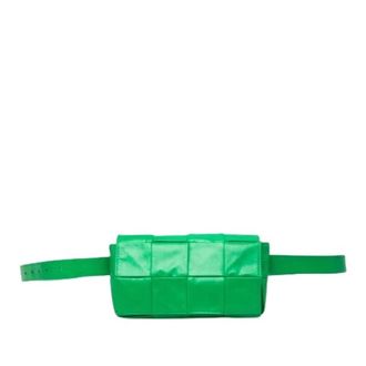 Bottega Veneta Pre-owned Gewebte Nappa G&uuml;rteltasche - - Pre-owned - Damen - Gr&uuml;n - ONE SIZE