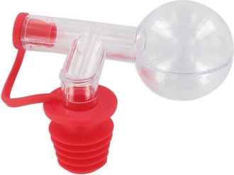 Fackelmann Fackelmann BOUCHONS DOSEURS Rouge Dosierer f&uuml;r Alkohol, Kunststoff, Rot, transparent, Size 2