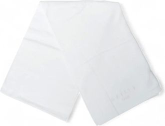 Ga&euml;lle Paris unisex, Accessoires, Blanc, Taille: ONE Size Sciarpa in maglia logo ricamato