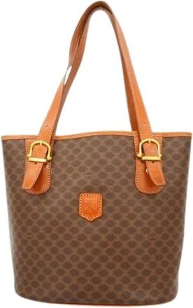 Celine unisex, Pre-owned, Brun, Taille: ONE Size Sac cabas en PVC Pre-owned