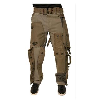 Dolce & Gabbana Vintage Patchwork Cargo Hose mit Applikationen - - Trousers - Herren - Beige - M