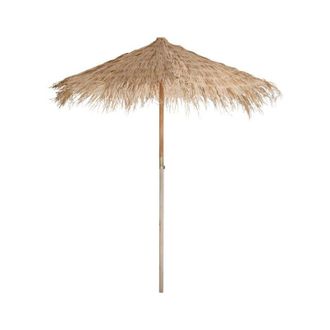 Paris Prix Paris Prix - Parasol en Bois Paille 290cm Naturel