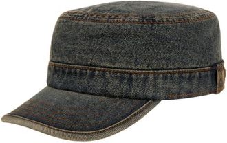 Stetson Casquette Denim Army Homme - avec Visiere Automne-Hiver Hiver - XL (60-61 cm) Denim