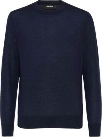 Dsquared2 Homme, Pulls, Bleu, Taille: S Maille ras du cou