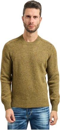 Gran Sasso Homme, Pulls, Vert, Taille: XL Pull en Laine &agrave; Col Rond