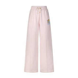 Casablanca Logo Sweatpants mit Kawaii Manga Elementen - - Trousers - Damen - Rosa - L