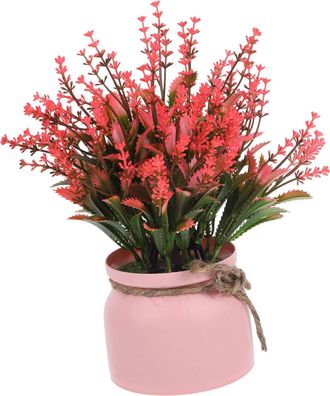 Cabilock K&uuml;nstliche Bonsai Pflanze Dekorative Kunstblumen Im Topf F&uuml;r Balkon Und Innenr&auml;ume Wetterfestes Design Pflegeleicht F&uuml;r Sommerdekoration Und Tischmitt