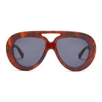 Loewe Aviator Sonnenbrille aus Havanna-Acetat - - Accessories - Damen - Braun - ONE SIZE