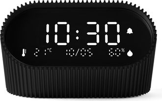 Lexon LR155MN3 Digitalwecker Ray Clock Mattschwarz