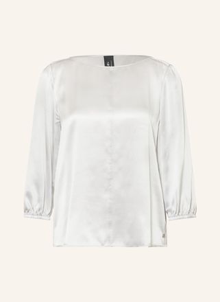 Marc Cain Blusenshirt Aus Seide Mit 3/4-Arm grau