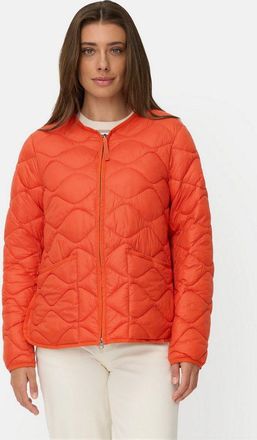 Camel Active Steppjacke mit 2-Wege Rei&szlig;verschluss Langarm Markenlogo