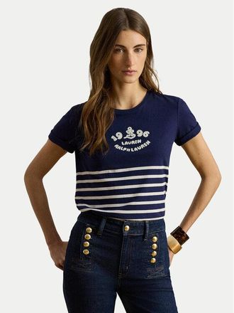 Lauren Ralph Lauren T-Shirt 200B21056001 Dunkelblau Relaxed Fit