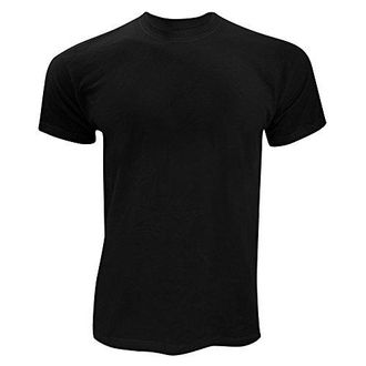 Fruit Of The Loom T-Shirt Manches Courtes - Homme (M) (Noir)
