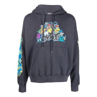 Off-white Off-white Graffiti Pupp Skate Hoodie Outerspace