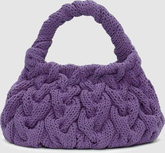 J.W.Anderson Sac Cable Knit Purple