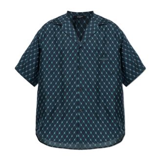 Balmain Homme, Chemises, Bleu, Taille: XL Chemise en soie