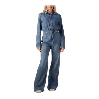 7 For All Mankind Damen, Jumpsuits & Playsuits, Blau, SGr&ouml;&szlig;e