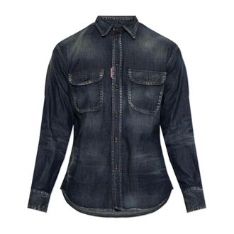 Dsquared2 Homme, Chemises, Bleu, Taille: XL Chemise en jean