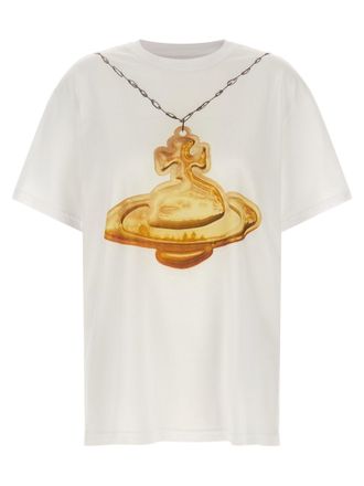 Vivienne Westwood Gold Orb Trompe-lOeil Print T-Shirt - White
