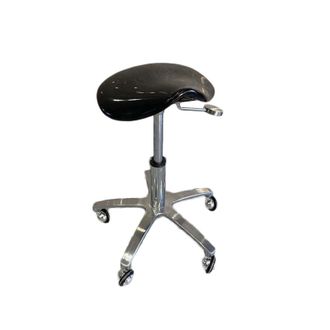Generic Ergonomischer rollender Sattelhocker, h&ouml;henverstellbarer Sattelstuhl, 440 Pfund Tragf&auml;higkeit, geeignet for Sch&ouml;nheitssalons und Heimb&uuml;ros(Black)