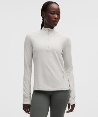 lululemon Haut Its Rulu demi-zipp&eacute; coupe classique pour Femmes - Gris - Taille 2XS