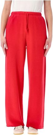American Vintage Femme, Pantalons, Rouge, Taille: 40 FR Atubay Joggers