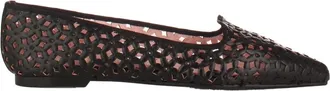 Pretty Ballerinas Femme, Chaussures, Noir, Taille: 41 EU Ballerine en cuir perfor&eacute;